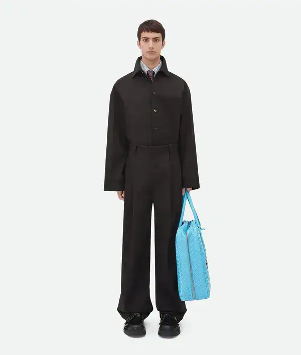 Bottega Veneta Dry Mouline Wool Overshirt - Fondant/Camping 