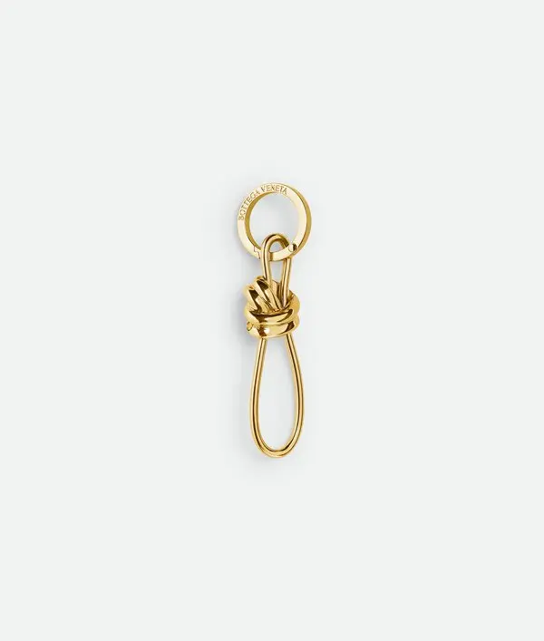 Bottega Veneta Andiamo Metal Knot Key Ring