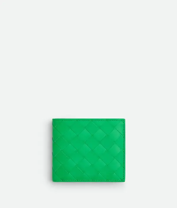 Bottega Veneta Intrecciato Bi-fold Wallet With Coin Purse - Parakeet