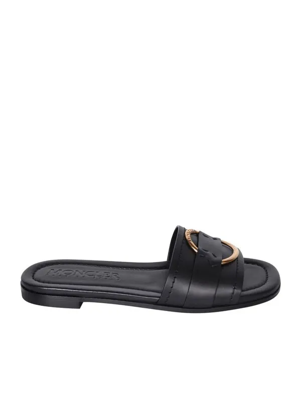 Moncler Leather Slide Sandals