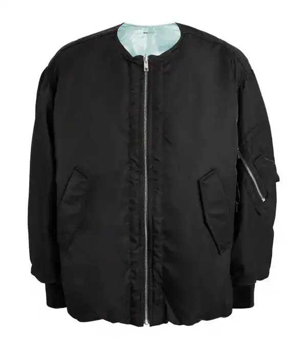 Wooyoungmi Oversized Reversible Bomber Jacket - Black | Editorialist