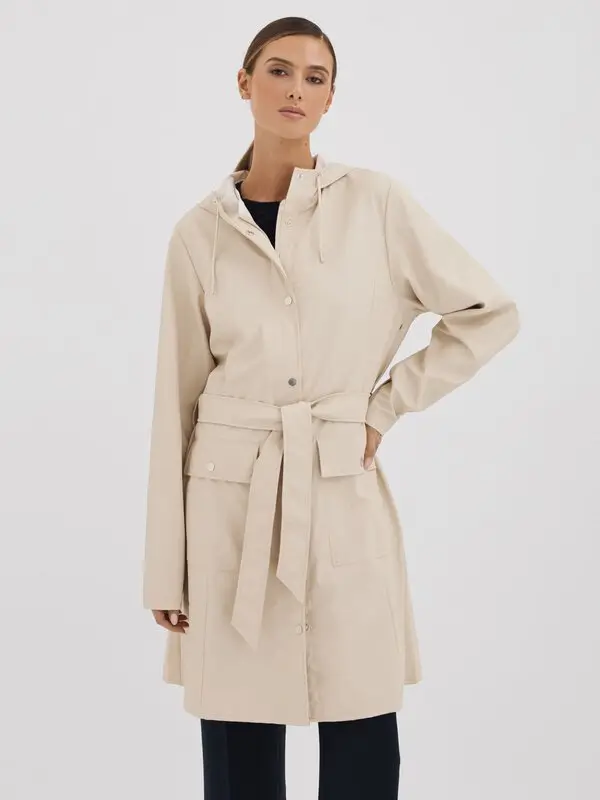 Rains Belted Raincoat - Dune Cream