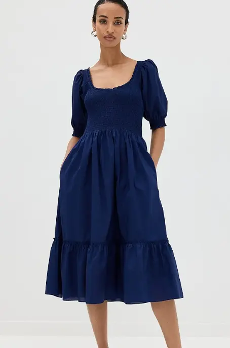 Hill House Home The Louisa Nap Dress In Navy - 65% Off | Editorialist