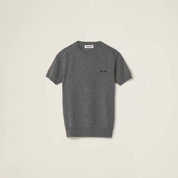 Miu Miu Cashmere Sweater - Slate Gray