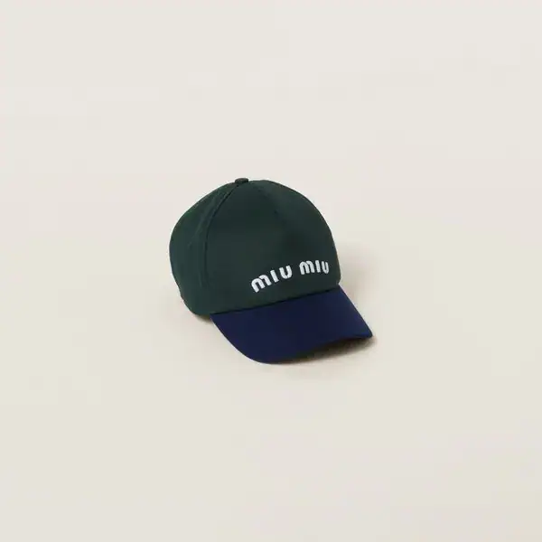 miumiu] Drill baseball cap - BLACK 【公式通販】