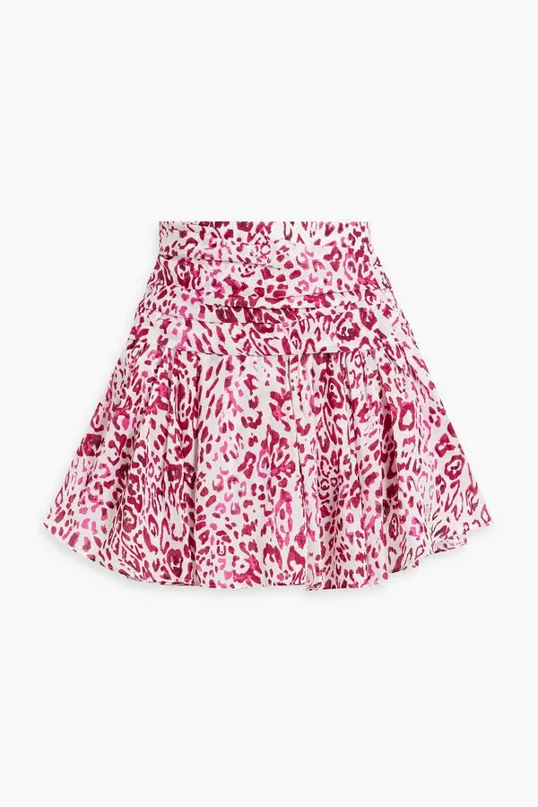 IRO PARIS Gimman Leopard-print Mini Skirt