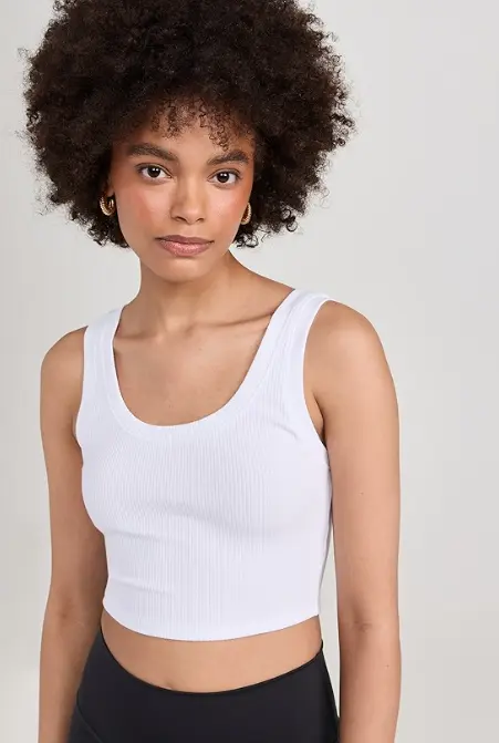 Buy Alo Ribbed Wellness Tank - White At 80% Off | Editorialist