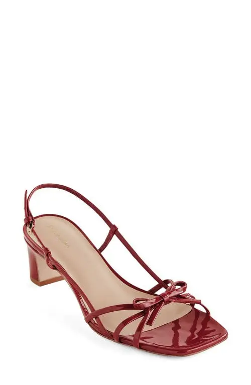 REFORMATION Sally Slingback Sandal - Scarlet Patent