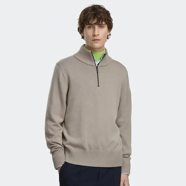Canada Goose Rosseau Quarter Zip Sweater - Limestone