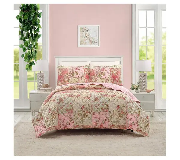 MODERN HEIRLOOM Meline 3-piece King Quilt Set