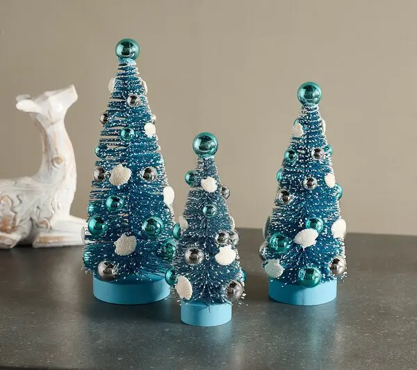 VALERIE PARR HILL Set Of 3 Seashell Sisal Trees Valerie