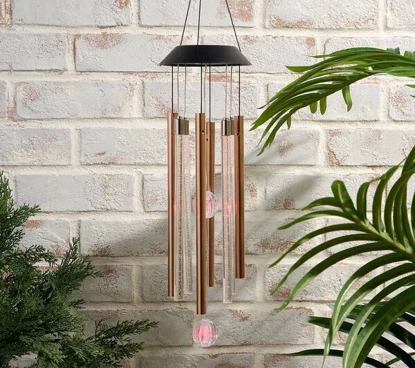 HOME2GARDEN Color Changing Led Solar Wind Chime