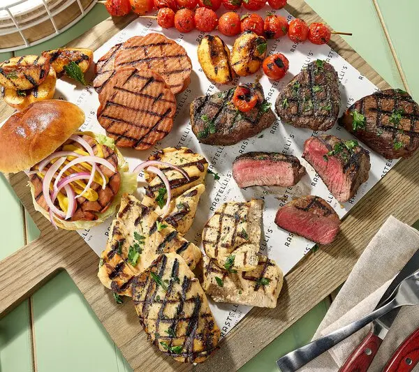 RASTELLI'S 10-lb Steak, Chicken & Round Dogs Grilling Pack