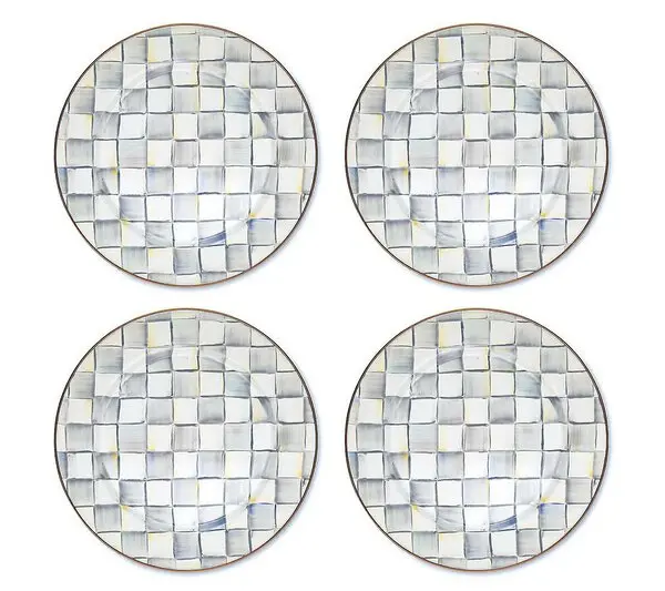 MACKENZIE-CHILDS As Is Set Of 4 Enamel Chargers