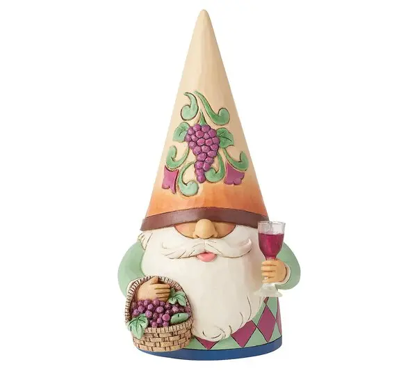 JIM SHORE Wine Gnome Figurine