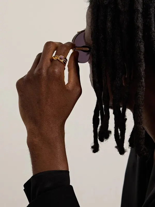 JACQUES MARIE MAGE Natrona Vermeil Mookaite Ring - Gold