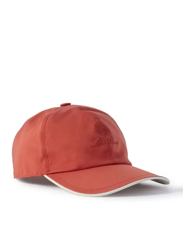 Loro Piana Logo-embroidered Storm System® Baseball Cap - Orange