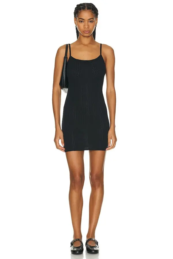 boat neck dress knee length Off-White Cotton Boat Neck Knee Length Paneled Dress main image 1