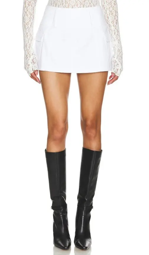 Superdown Kori Mini Skirt - White