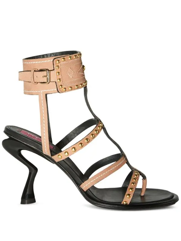 Emilio Pucci Emilia Stud-embellished Sandals - Brown