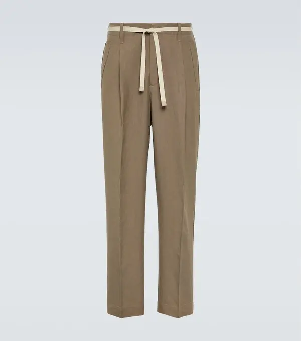 Zegna Linen Straight Leg Pants