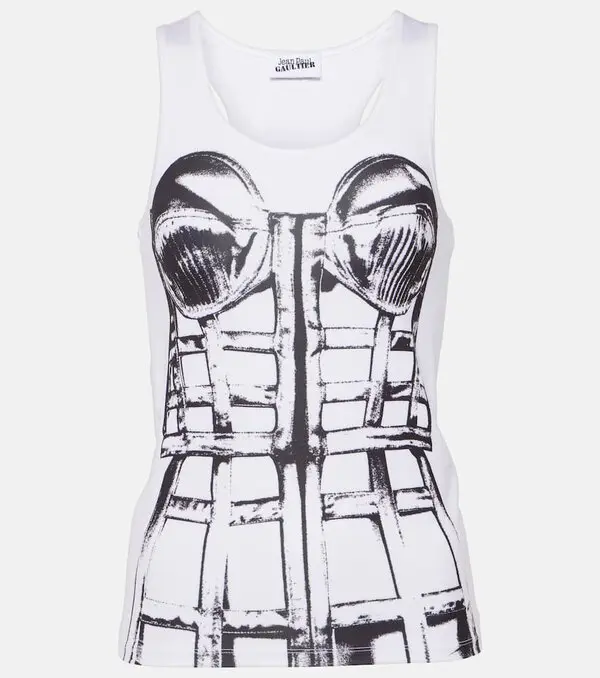 Jean Paul Gaultier Cage Trompe L'oeil Tank Top