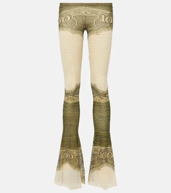Jean Paul Gaultier Printed Flared Pants