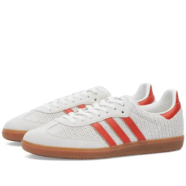 Adidas Samba Og Sneakers - Crystal White/preloved Red/gum4
