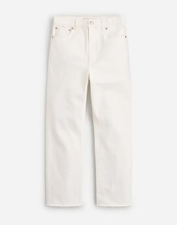 Madewell The '90s Straight Crop Raw-hem Jeans