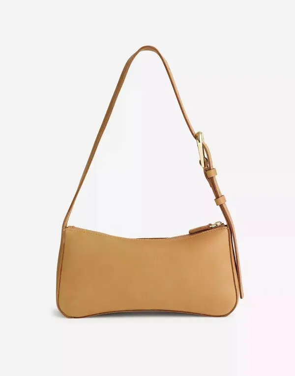 Madewell The Sculptural-buckle Shoulder Bag - Amber Brown