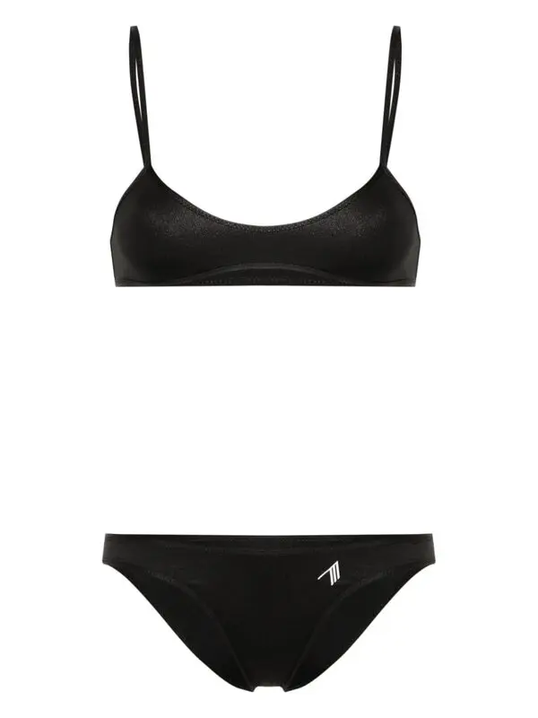 Attico Rubberised-logo Bikini