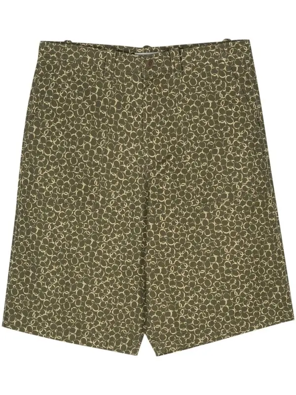 Maison Kitsuné Floral-print Bermuda Shorts