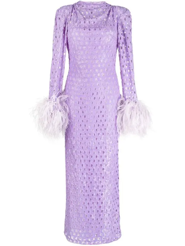 Rachel Gilbert Mara Perforated Gown