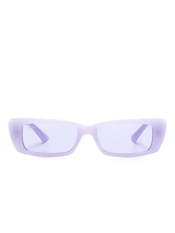 Ray-ban Teru Bio-based Rectangle-frame Sunglasses - Purple | Editorialist