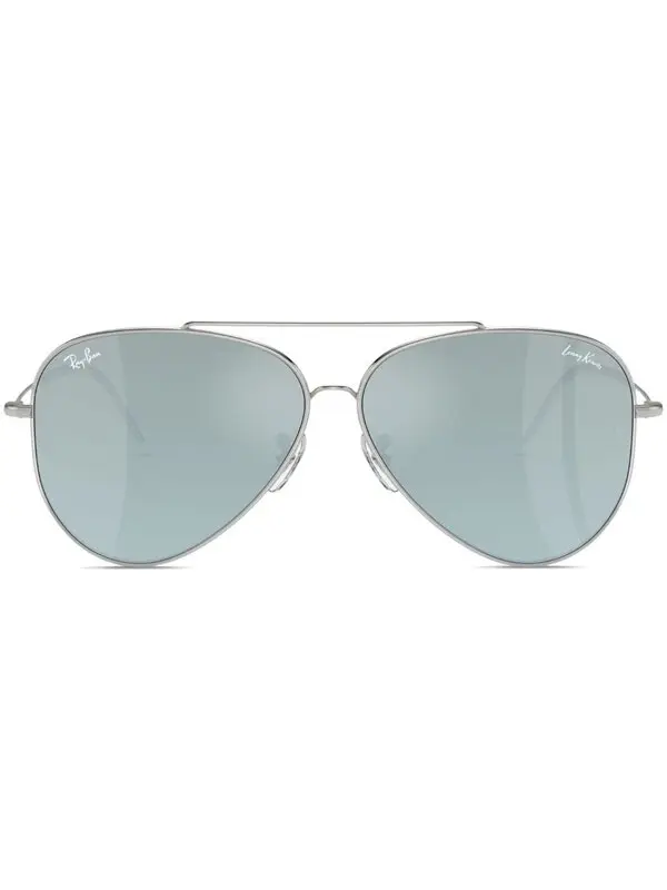 Ray-ban X Lenny Kravitz Aviator Reverse Sunglasses - Silver