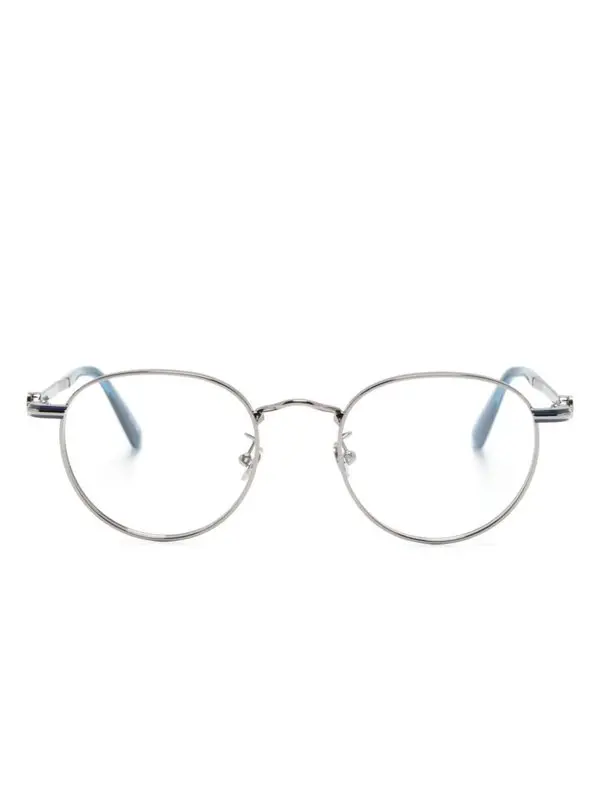 Moncler Round Frame Glasses - Silver