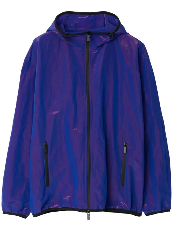 Burberry Ekd-embroidered Windbreaker Jacket