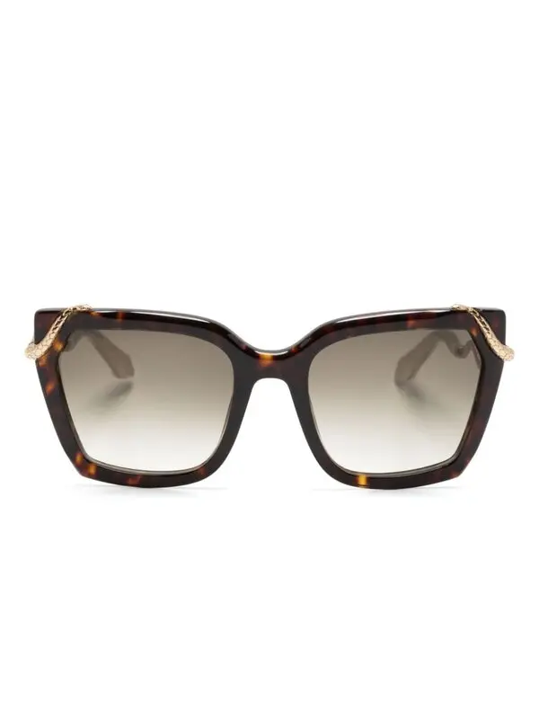 Roberto Cavalli Snake-motif Oversized Sunglasses
