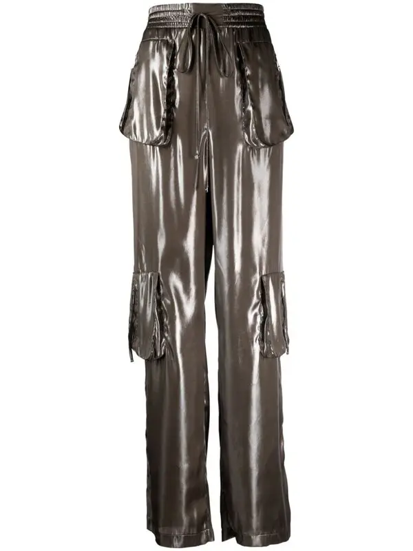 Blumarine High-waisted Straight Leg Trousers