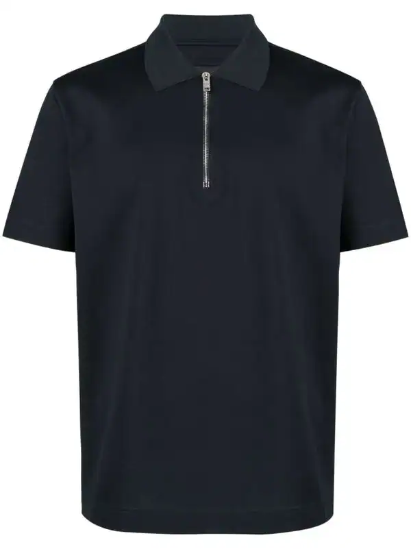 Givenchy Zip-Detail Polo Shirt - Blue - 18% Off | Editorialist