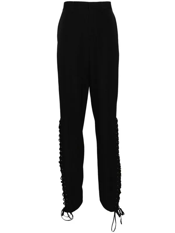 Jean Paul Gaultier Lace-up Wool Trousers