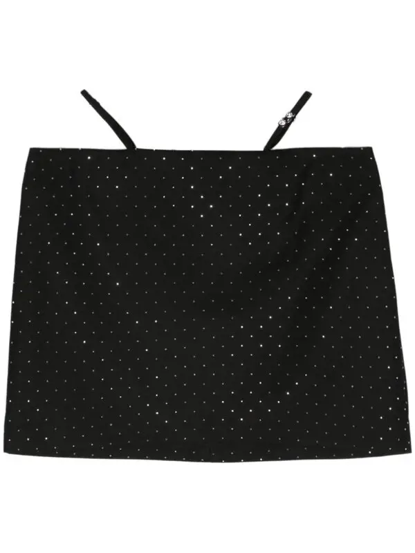 CHIARA FERRAGNI Rhinestone-embellished Twill Miniskirt