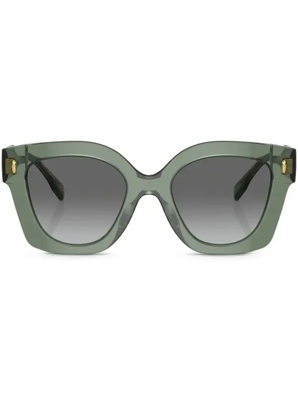 Tory Burch Miller Pushed Square-Frame Sunglasses Green