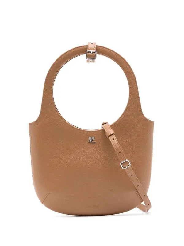 COURREGES Holy Leather Tote - Brown