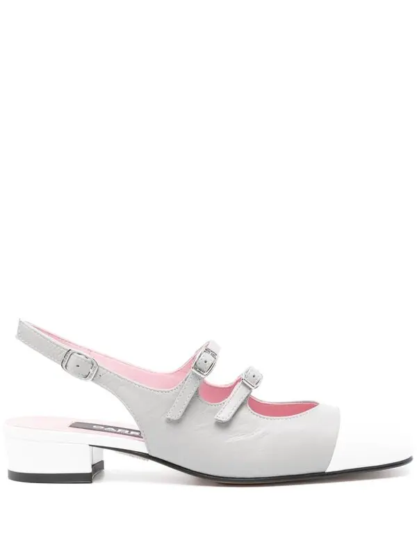 CAREL Abricot Leather Pumps - Grey