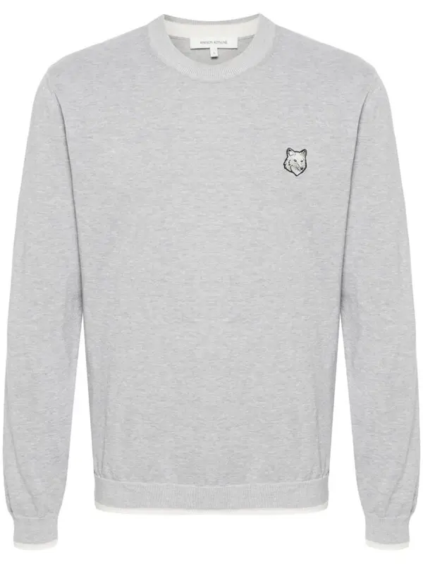 Maison Kitsuné Fox-motif Knitted Jumper