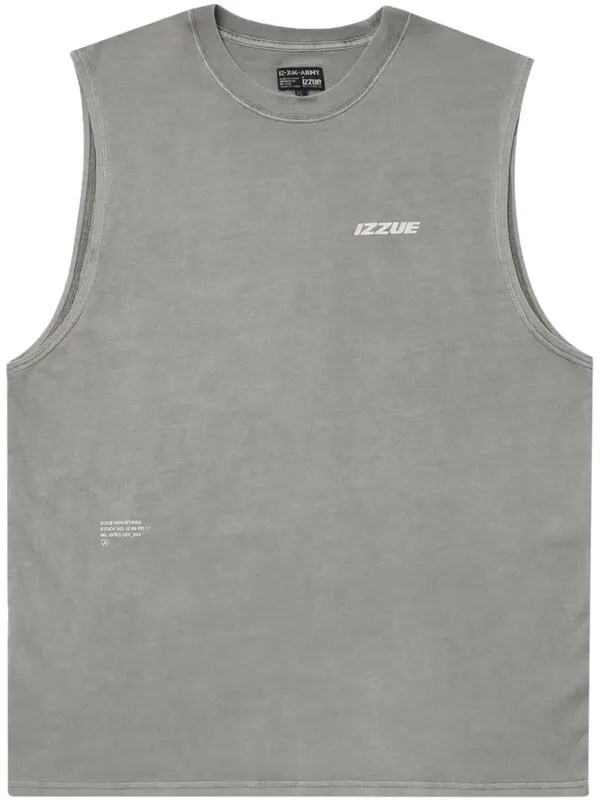 Izzue Logo-print Tank Top - Grey