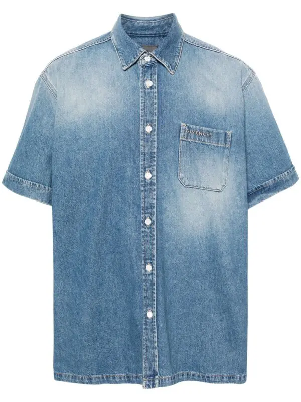 Givenchy Classic-collar Denim Shirt