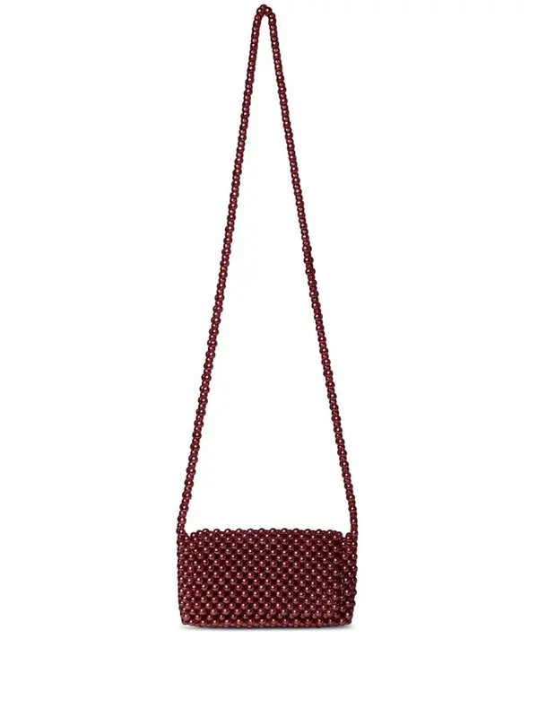 0711 TBILISI Mini Carla Beaded Crossbody Bag - Red