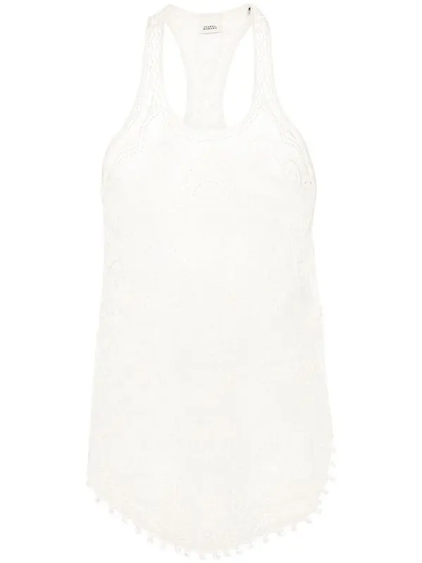 Isabel Marant Violette Lace Blouse - Neutrals